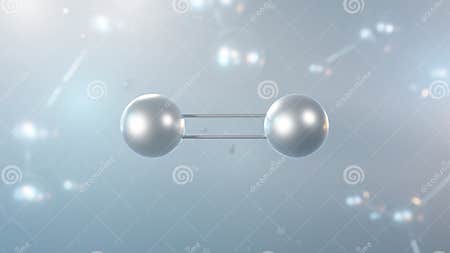 Nitric Oxide Molecular Structure, 3d Model Molecule, Nitrogen Oxide ...