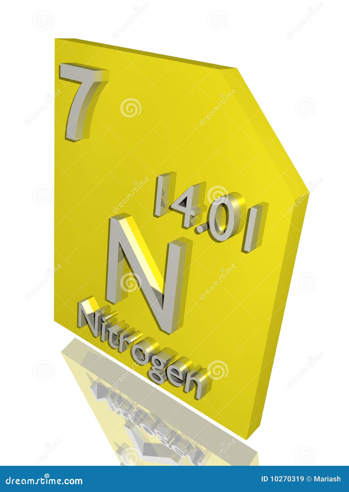 Nitrogen stock illustration. Illustration of school, yellow - 10270319