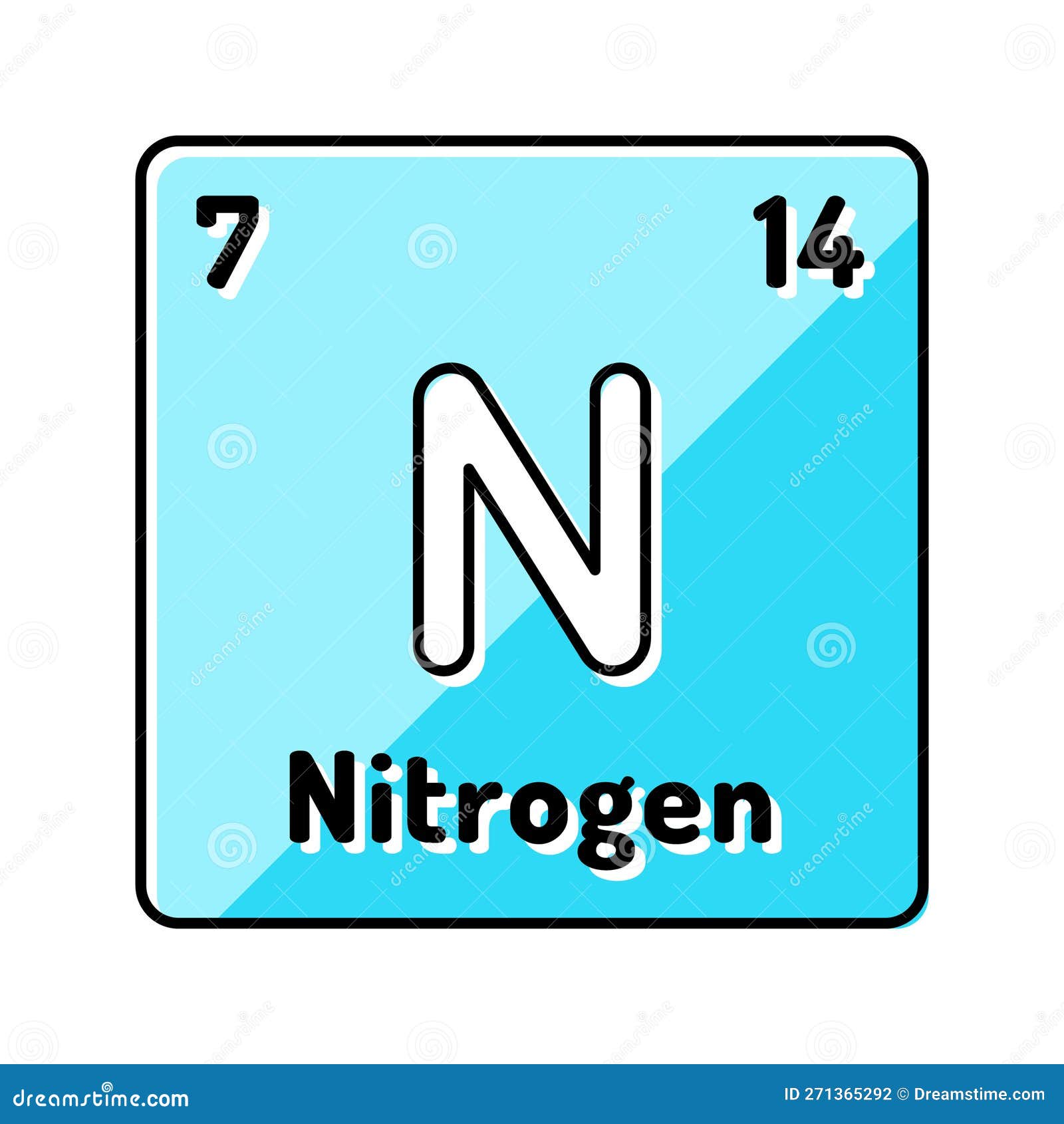 Nitrogen Chemical Element Color Icon Vector Illustration Stock Vector ... Nitrogen Chemical Element Color Icon Vector Illustration Stock Vector ...