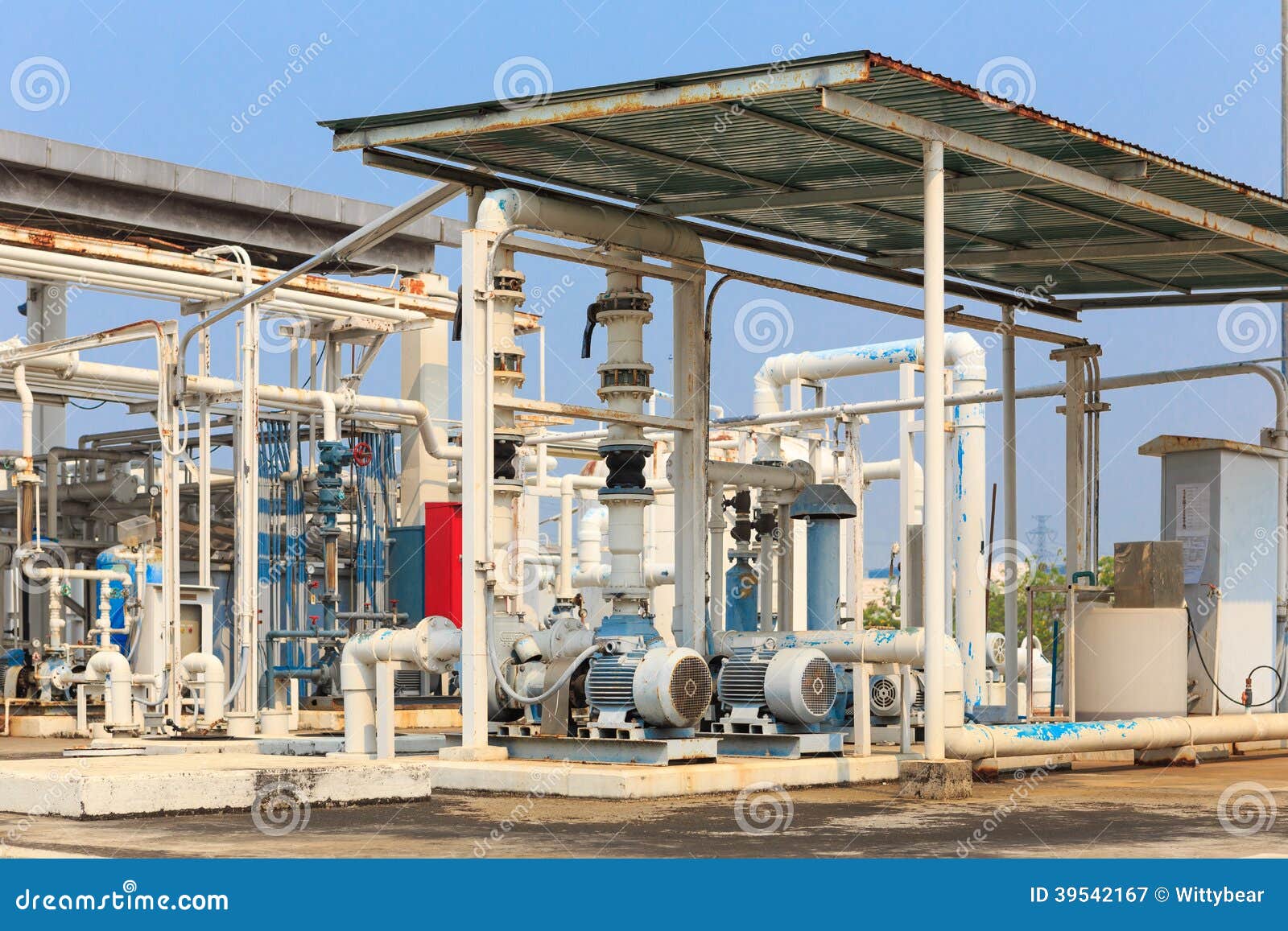 Nitrogen Chemical Plant For Factory Stock Image - Image of making ...