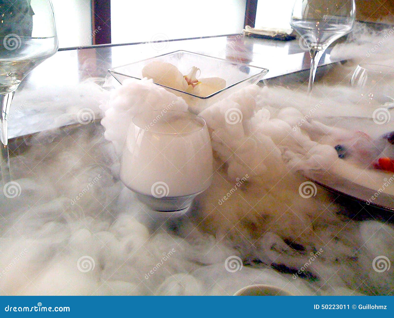Nitrogen cooking stock image. Image of luxury, cold, nitrogen - 50223011