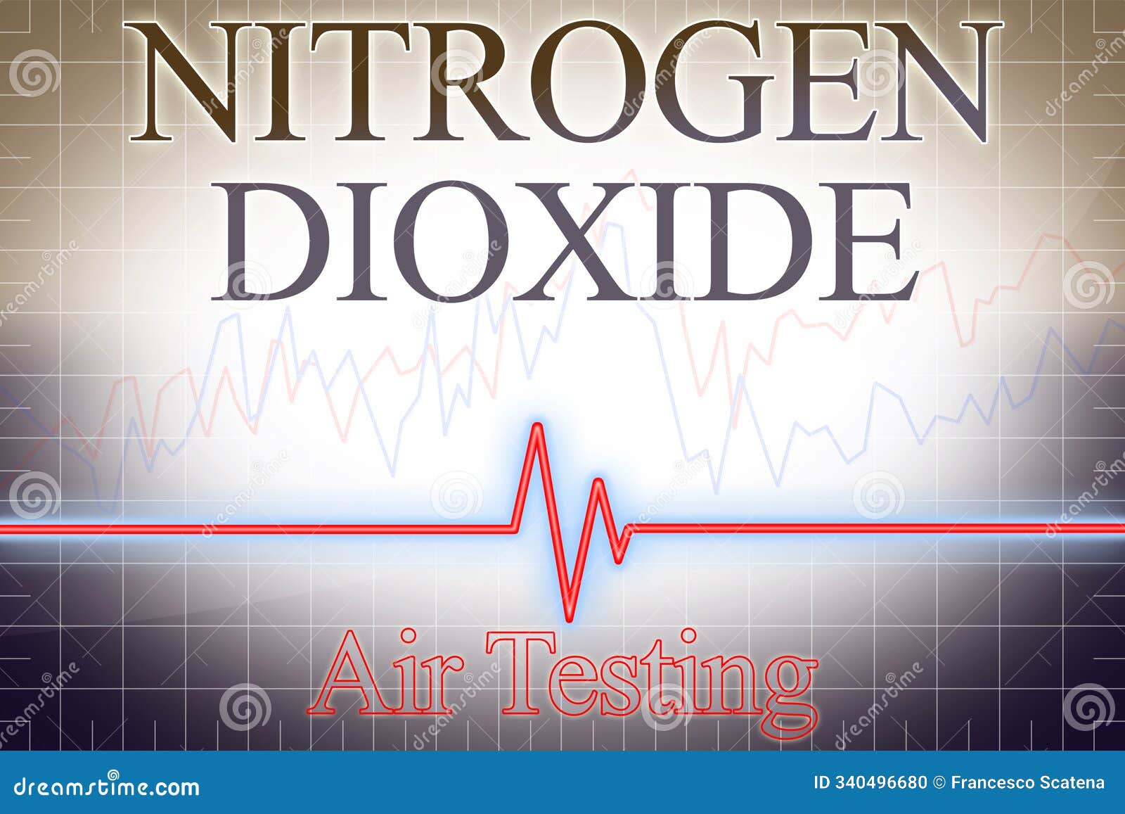 Nitrogen Dioxide NO2 Air Pollution Molecule. Free Radical Compound ...
