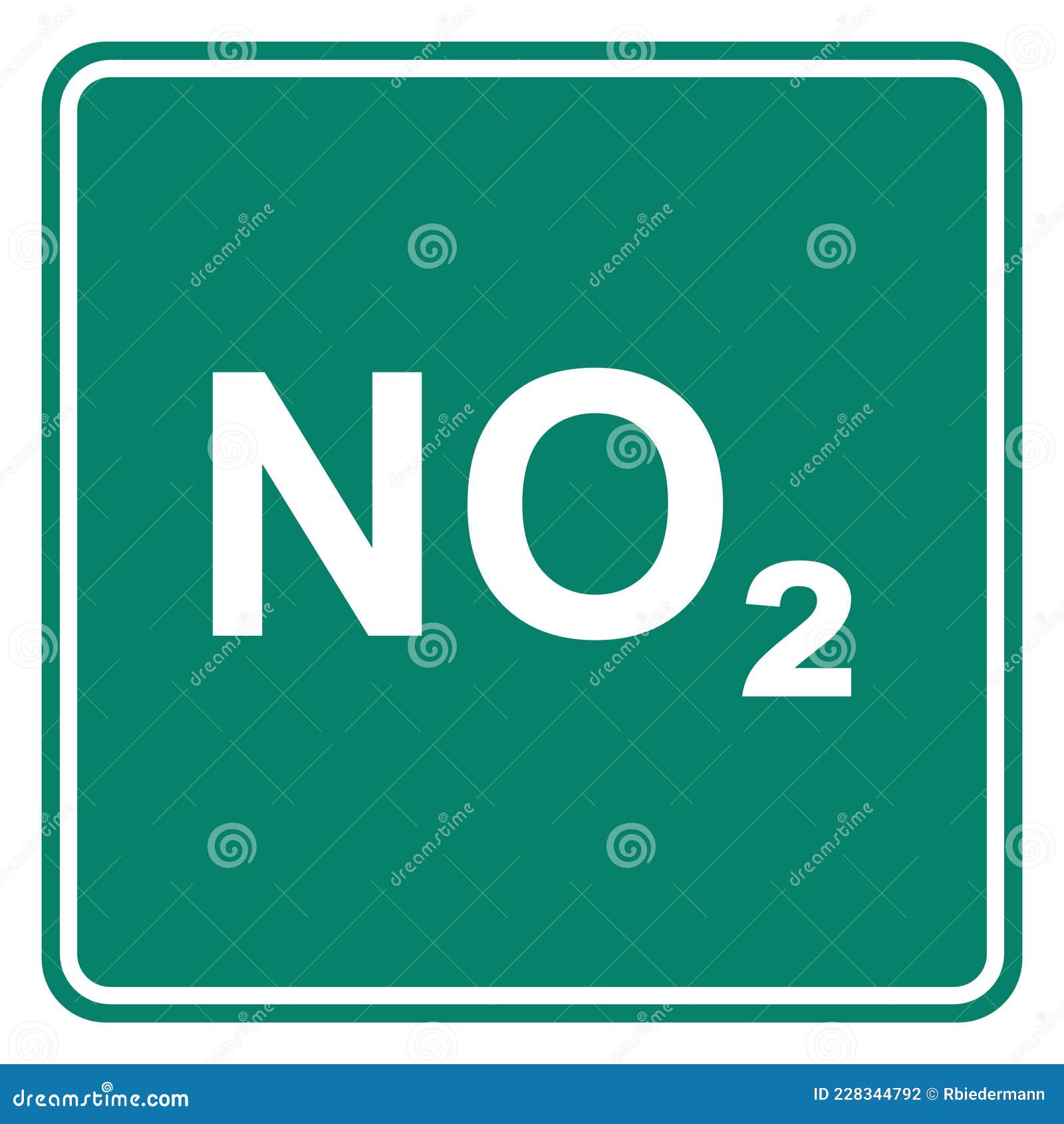 Nitrogen Dioxide and Road Sign Stock Vector - Illustration of graphic ...