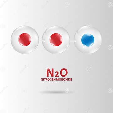 Nitrogen Monoxide Molecule Model Vector Stock Vector - Illustration of ...