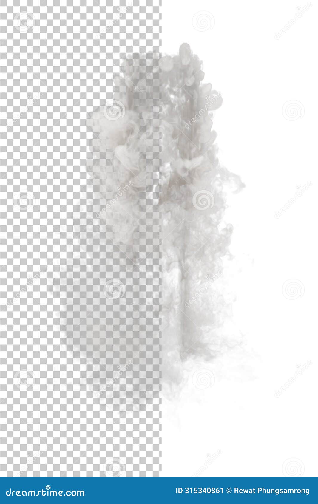 Nitrogen of Rocket Launch on Transparent Background Stock Image ...