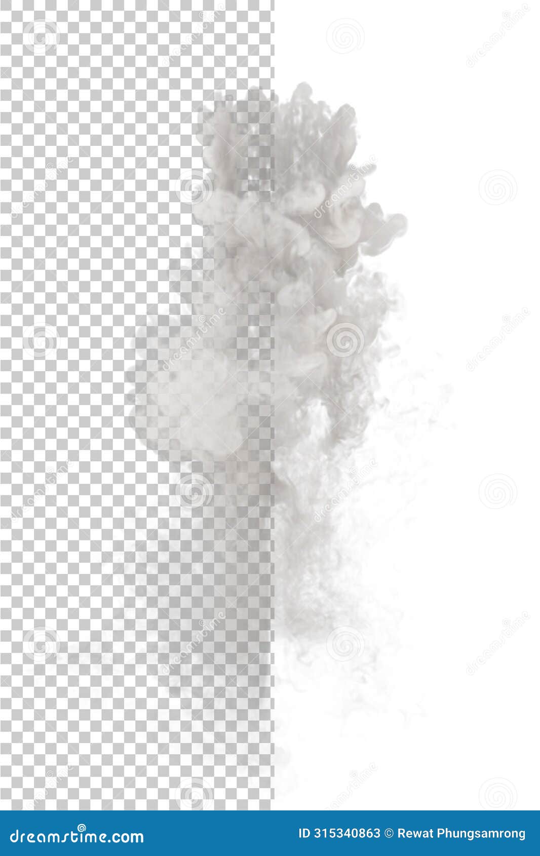 Nitrogen of Rocket Launch on Transparent Background Stock Image ...