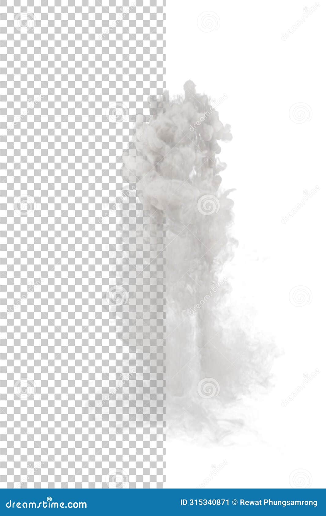 Nitrogen of Rocket Launch on Transparent Background Stock Image ...