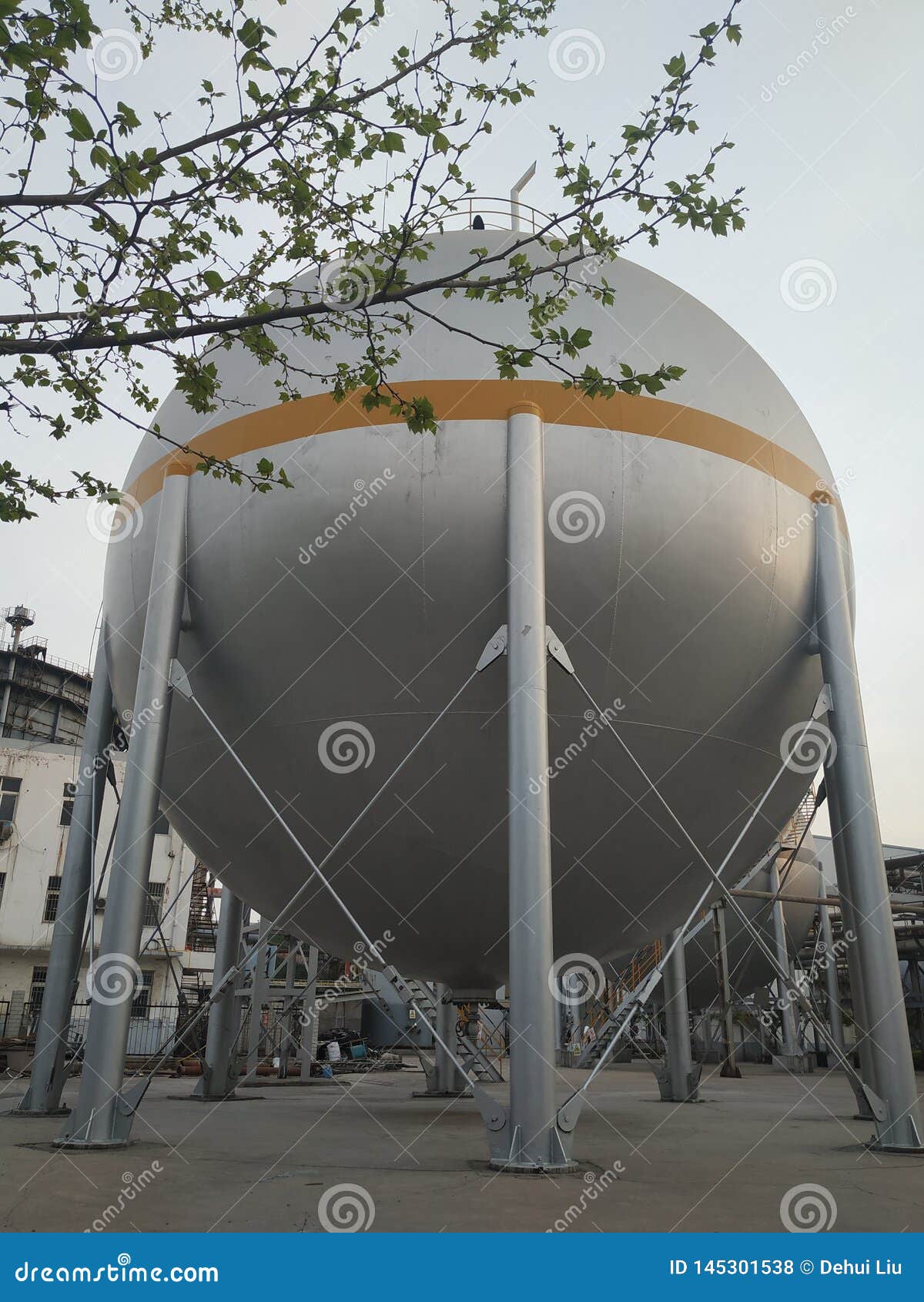 Nitrogen tank stock photo. Image of tank, oxygen, production - 145301538