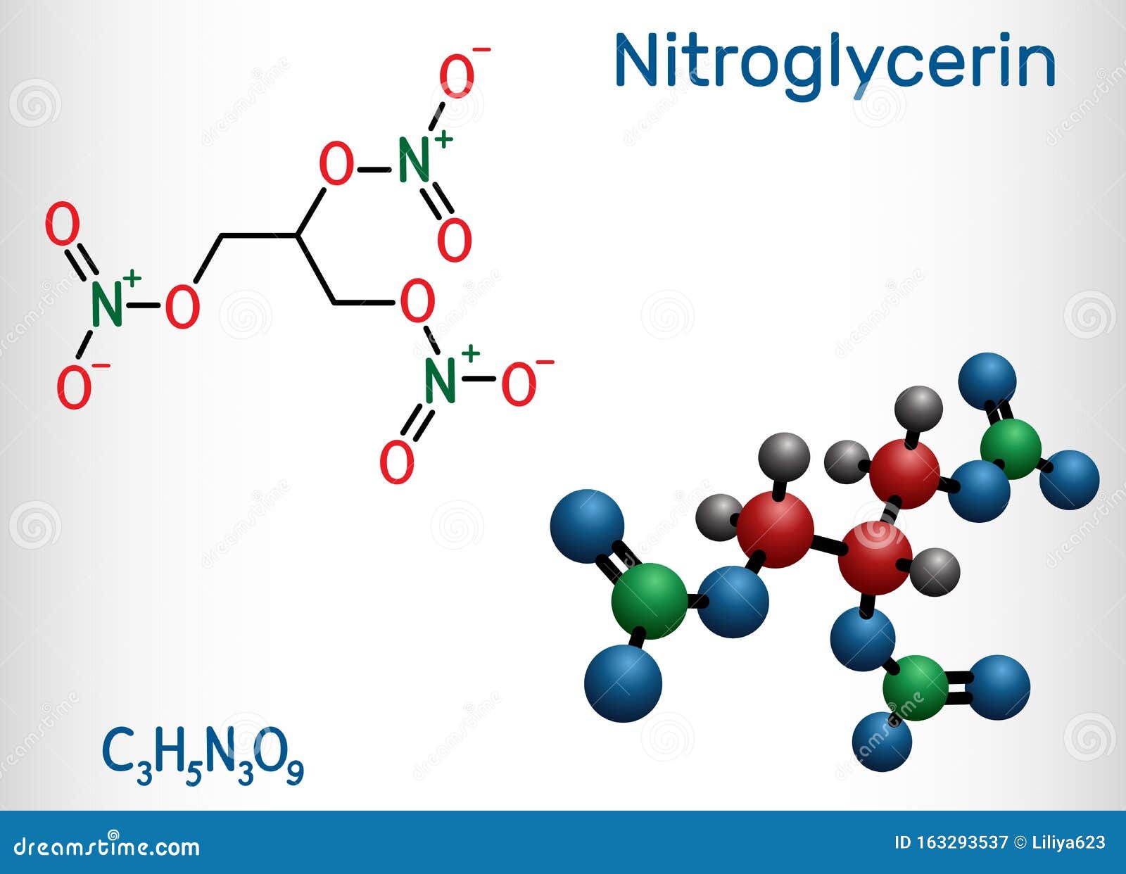 Nitroglycerin Formula Structure