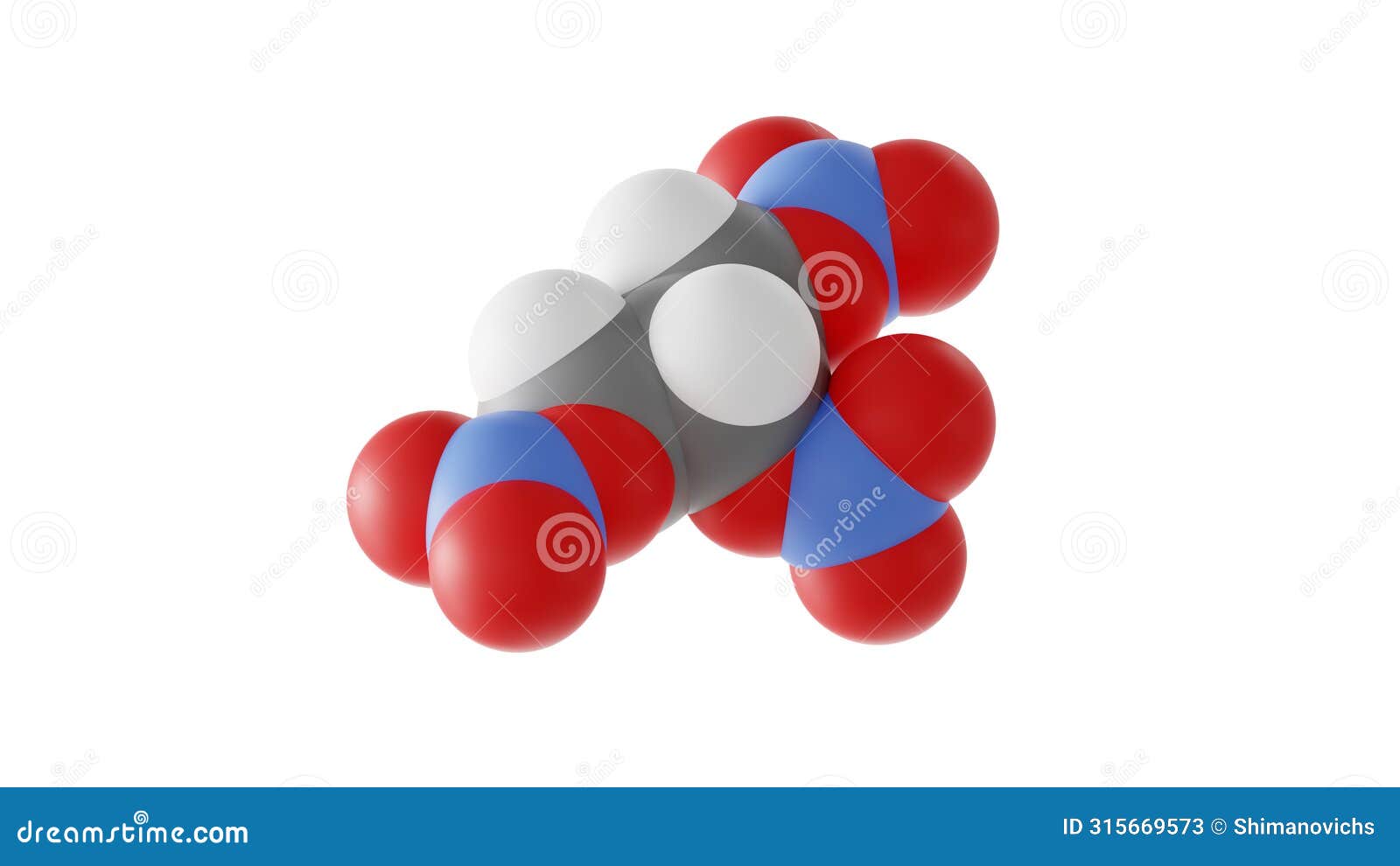 Nitroglycerin Molecule, Glyceryl Trinitrate, Molecular Structure ...