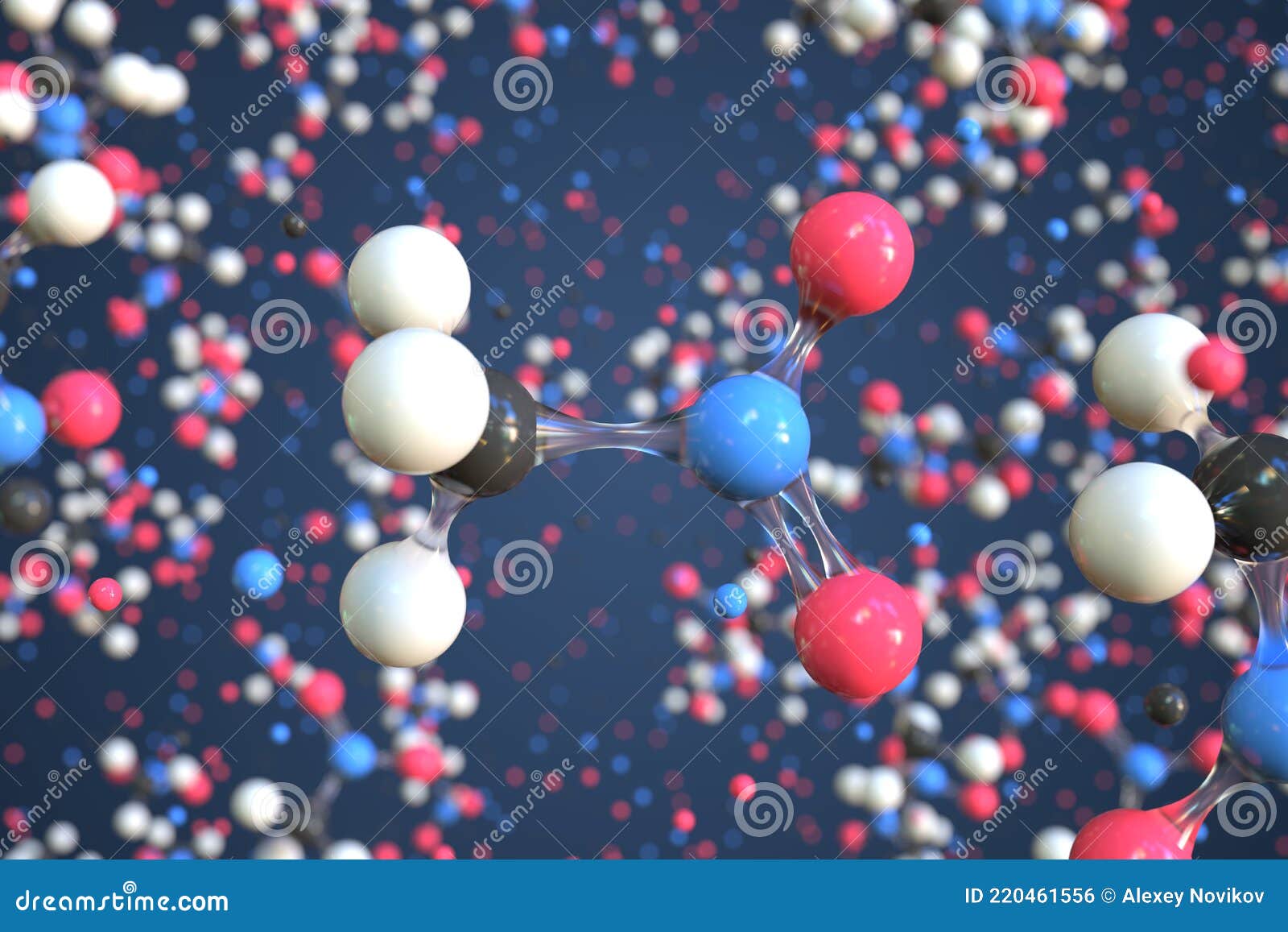 Nitromethane Molecule Isolated On Grey Stock Image | CartoonDealer.com ...