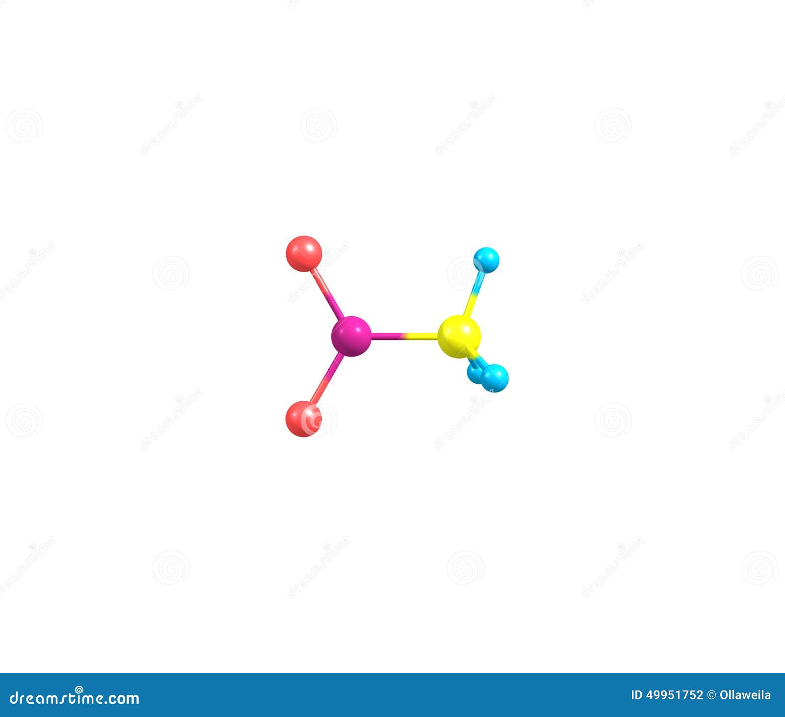 Nitromethane Molecule Isolated On Grey Stock Image | CartoonDealer.com ...