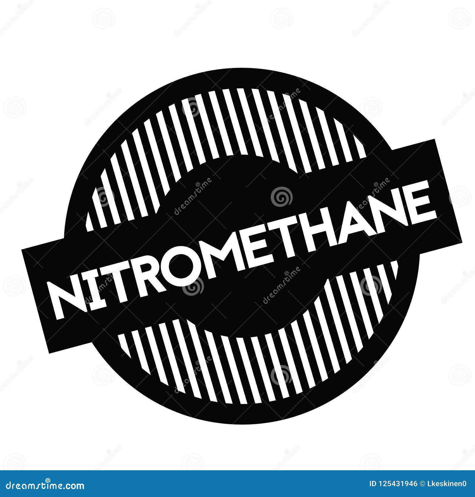 Nitromethane Stamp on White Stock Vector - Illustration of warning ...