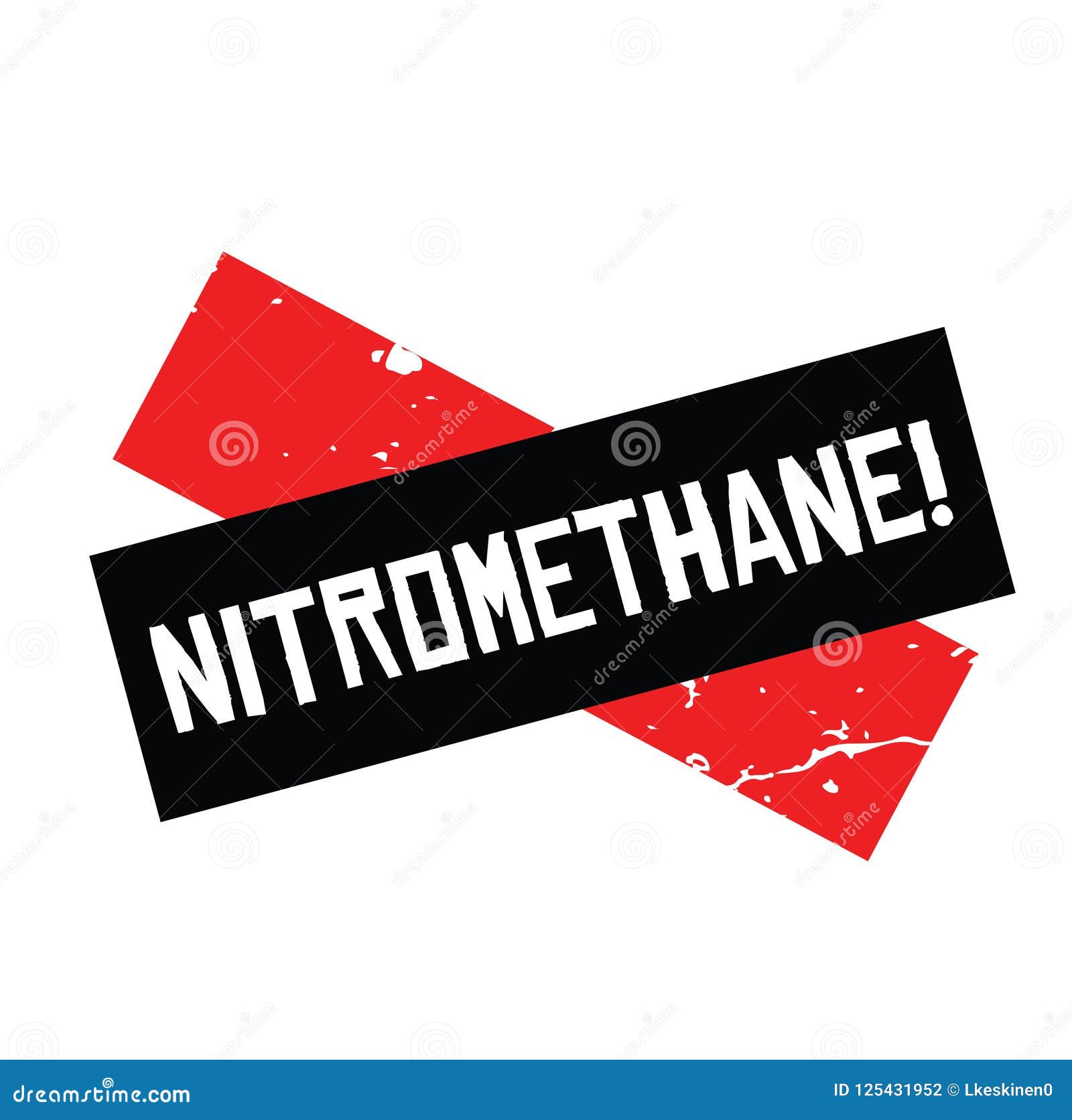 Nitromethane Stamp on White Stock Vector - Illustration of alarm ...