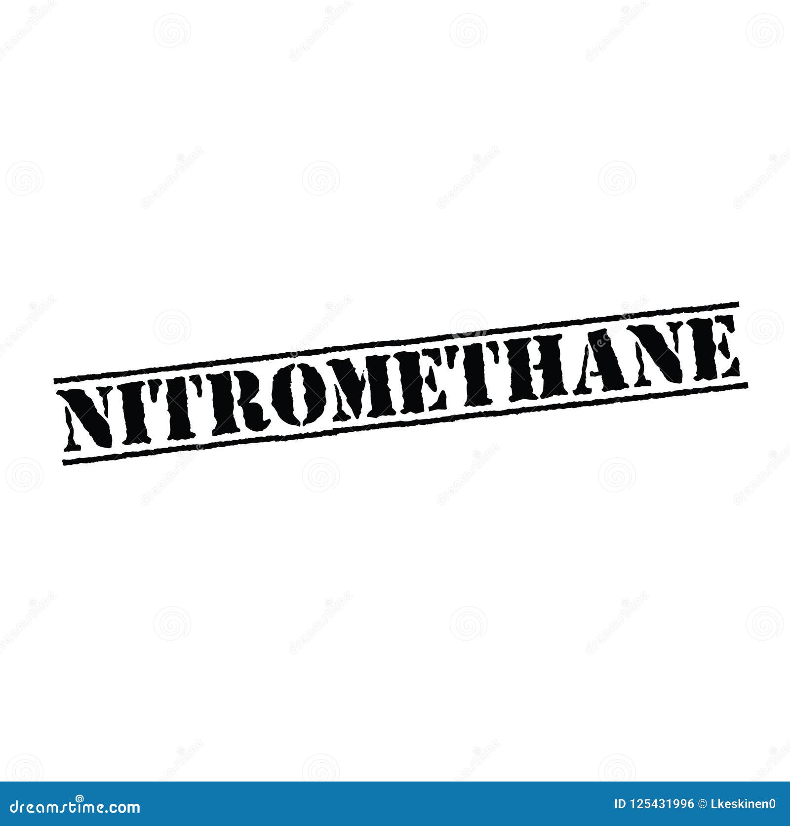 Nitromethane Stamp on White Stock Vector - Illustration of fuel, threat ...