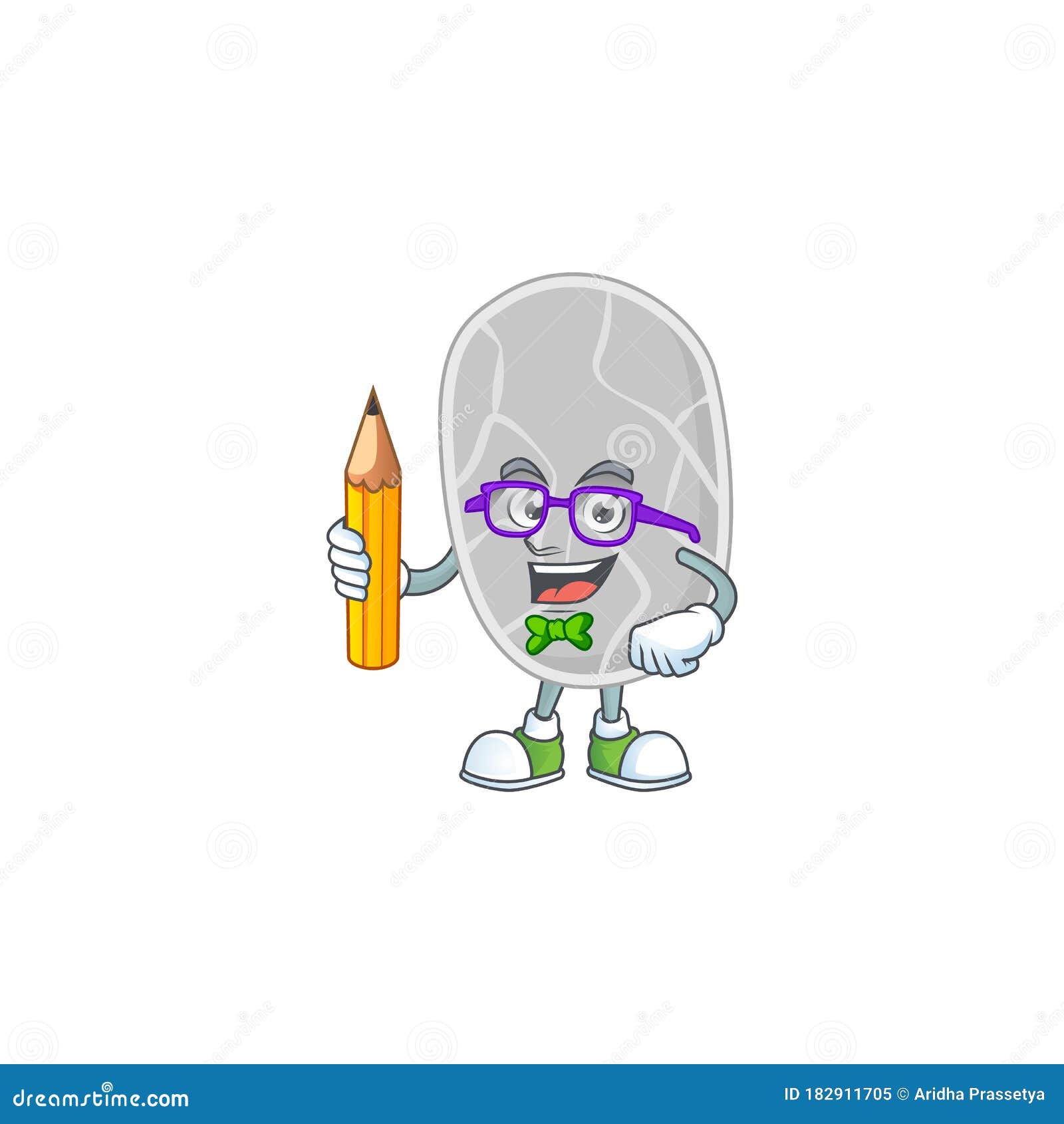 Nitrospirae Student Mascot Design Concept Studying at Home Stock Vector ...