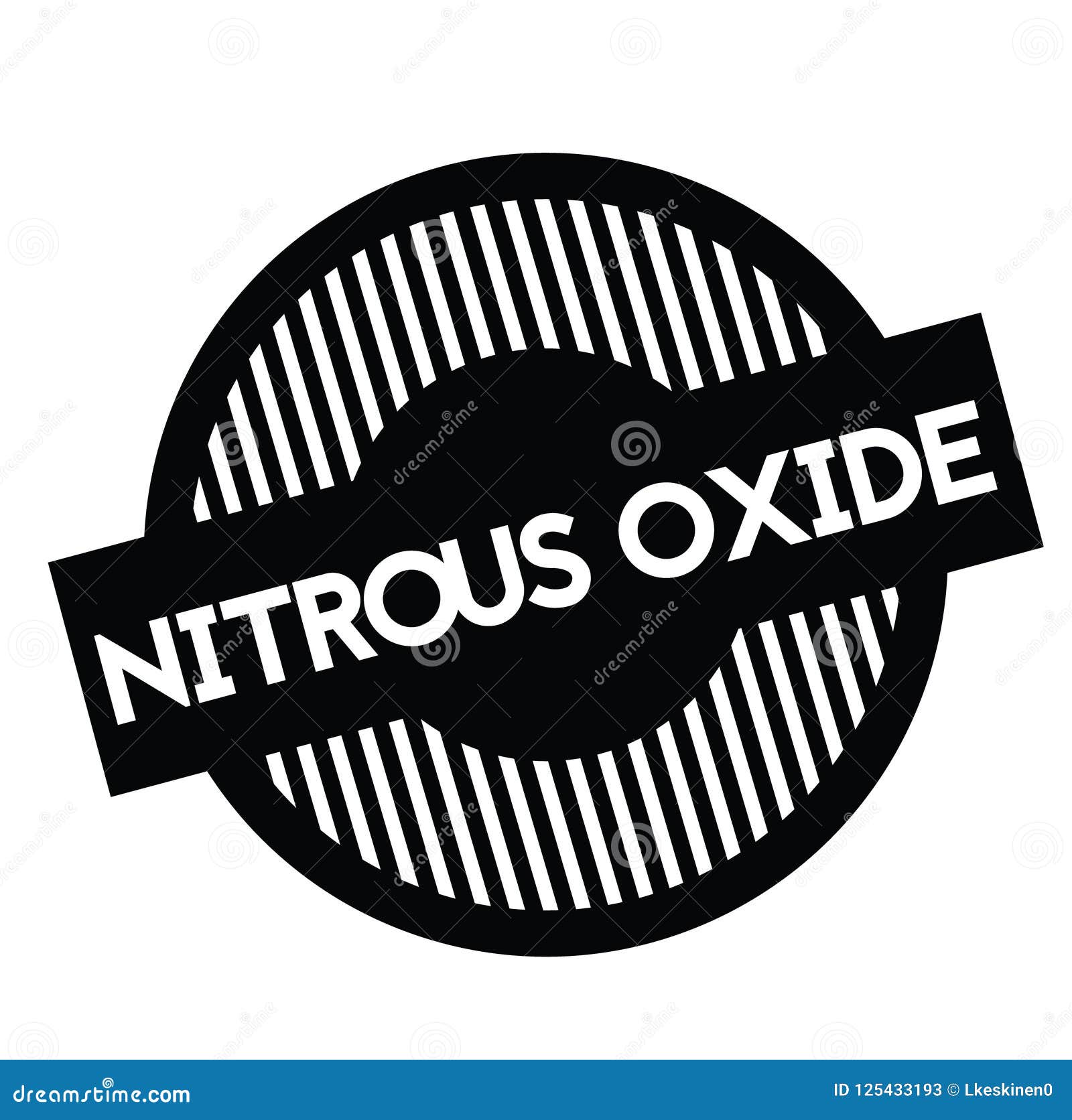 Nitrous Oxide Stamp on White Stock Vector - Illustration of anesthetic ...
