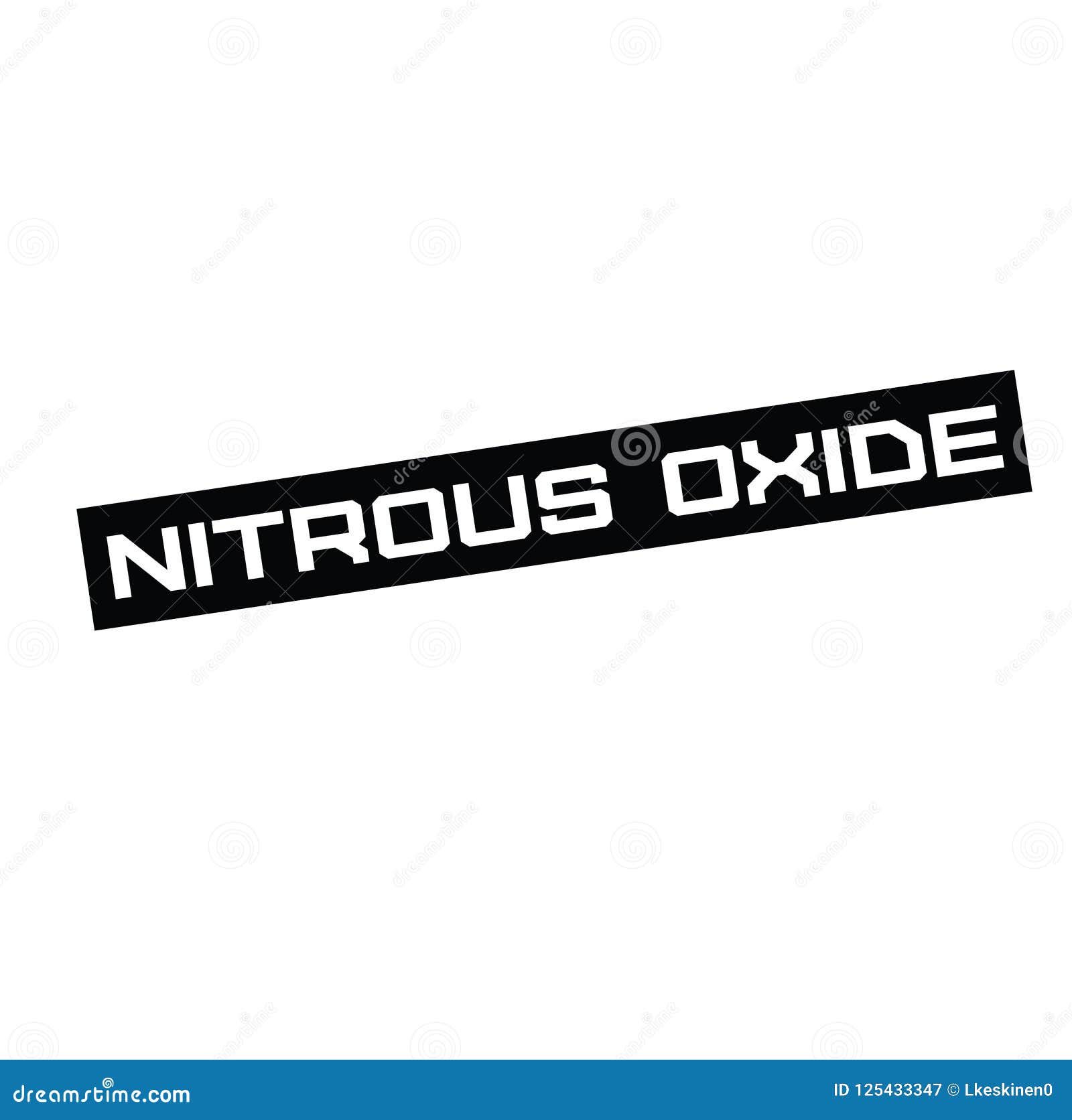 Nitrous Oxide Stamp on White Stock Vector - Illustration of sign ...
