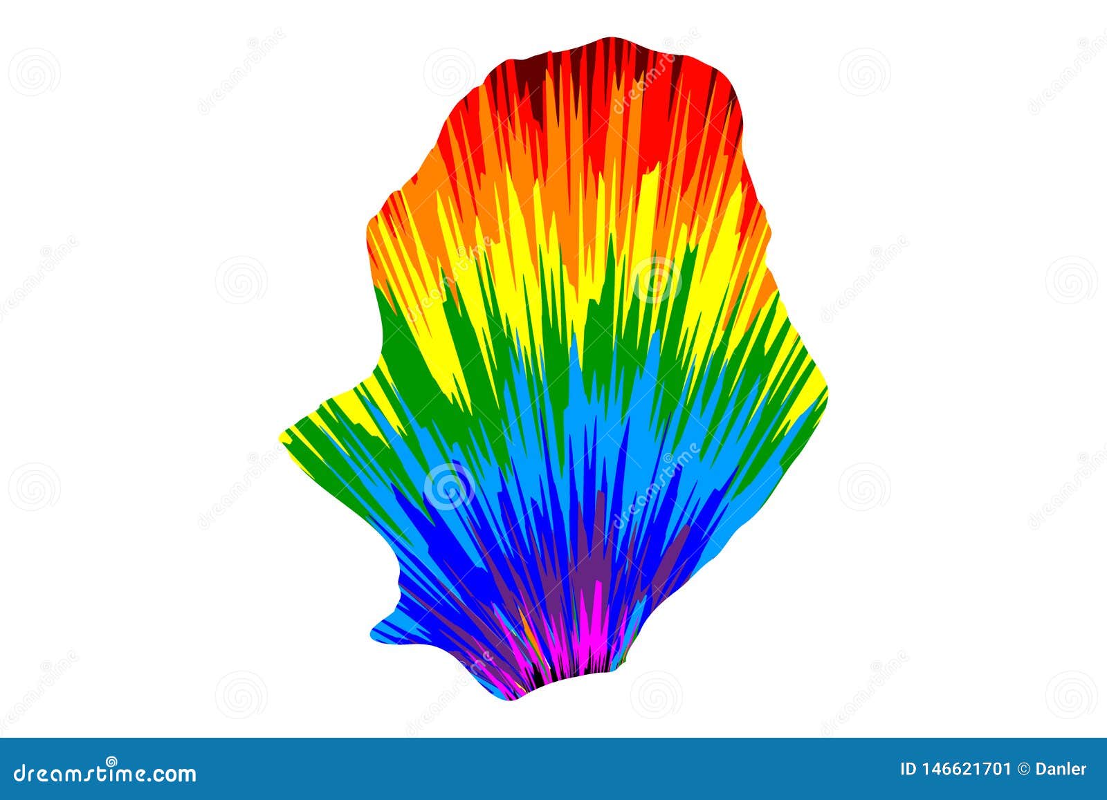 Niue - Map is Designed Rainbow Abstract Colorful Pattern Stock Vector ...