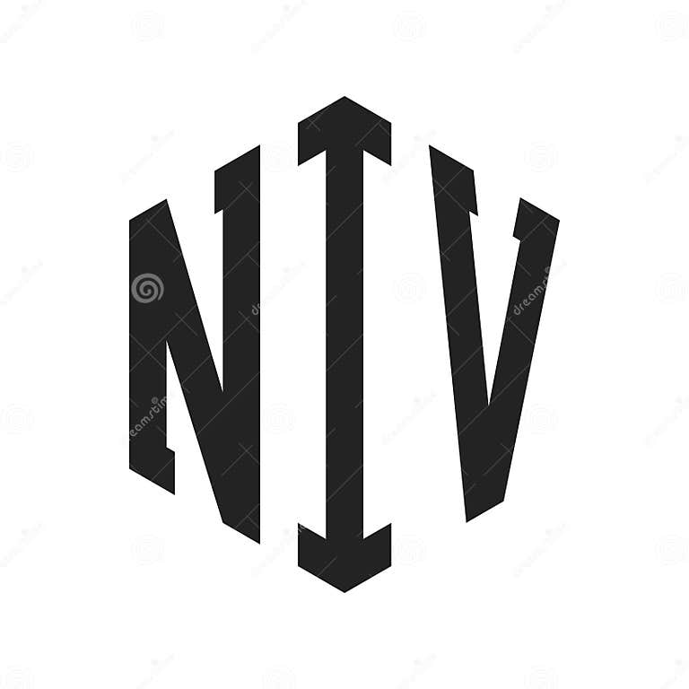 NIV Logo Design. Initial Letter NIV Monogram Logo Using Hexagon Shape ...