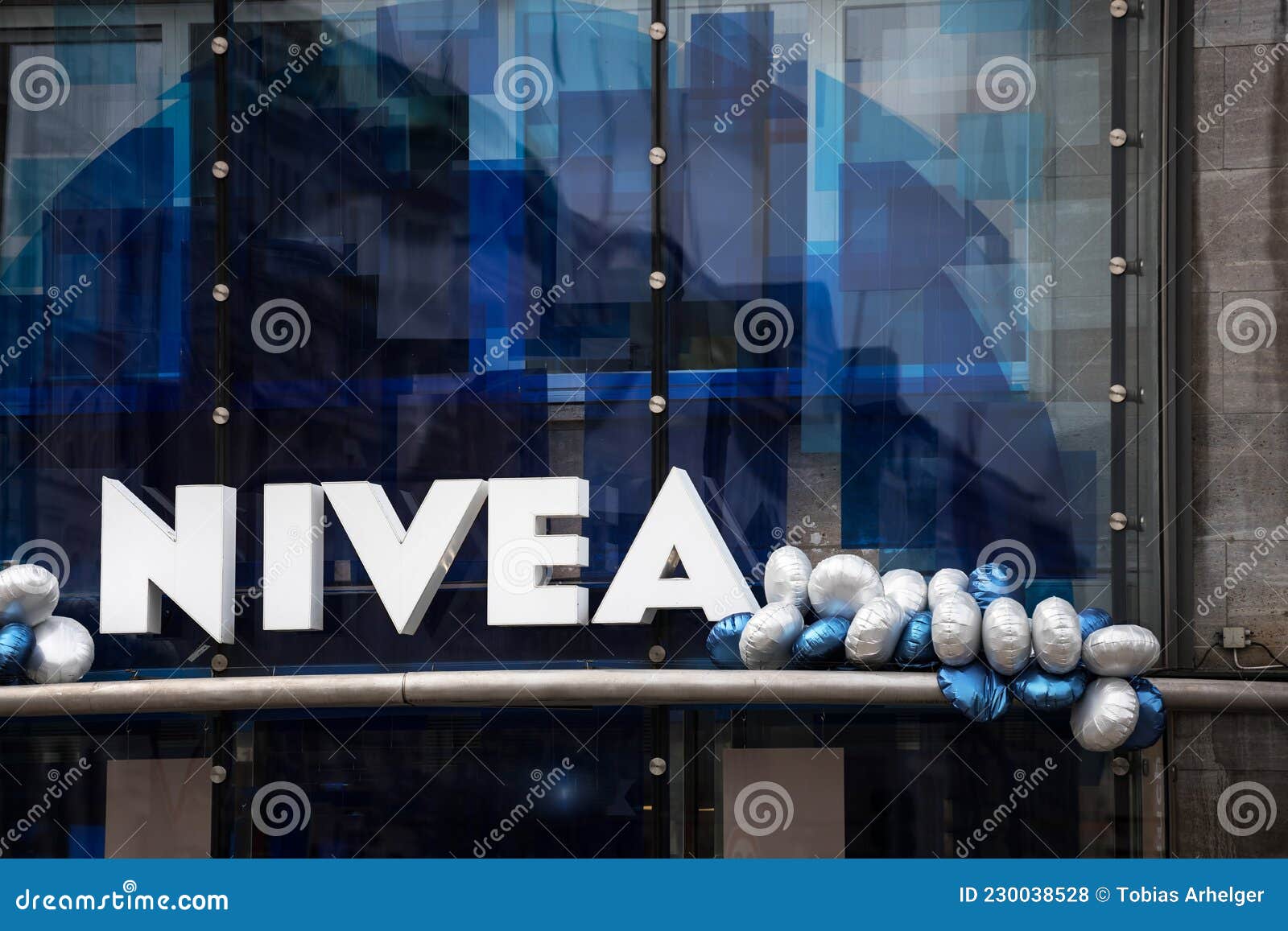 A Nivea Sign on a Building in Hamburg Editorial Stock Photo - Image of ...