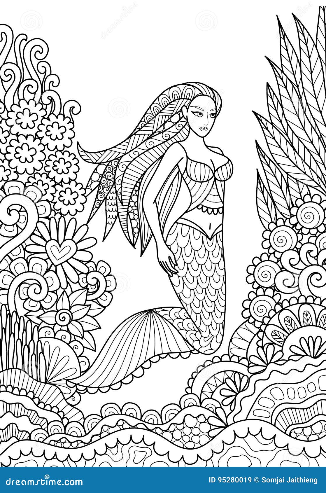 Nixe vektor abbildung. Illustration von wasser, verlockend - 95280019