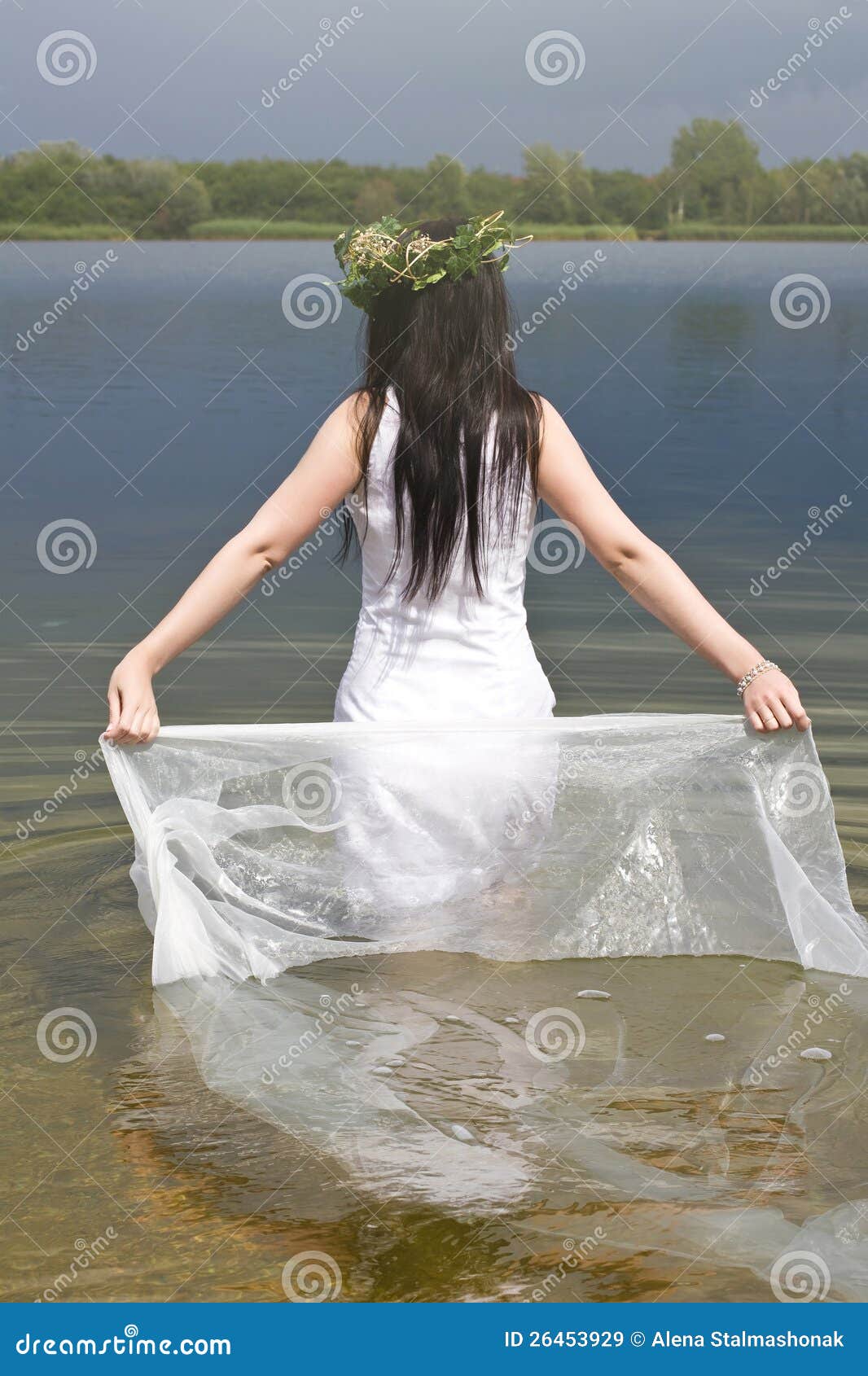 Nixe im Wasser stockbild. Bild von schätzchen, frau, schönheit - 26453929