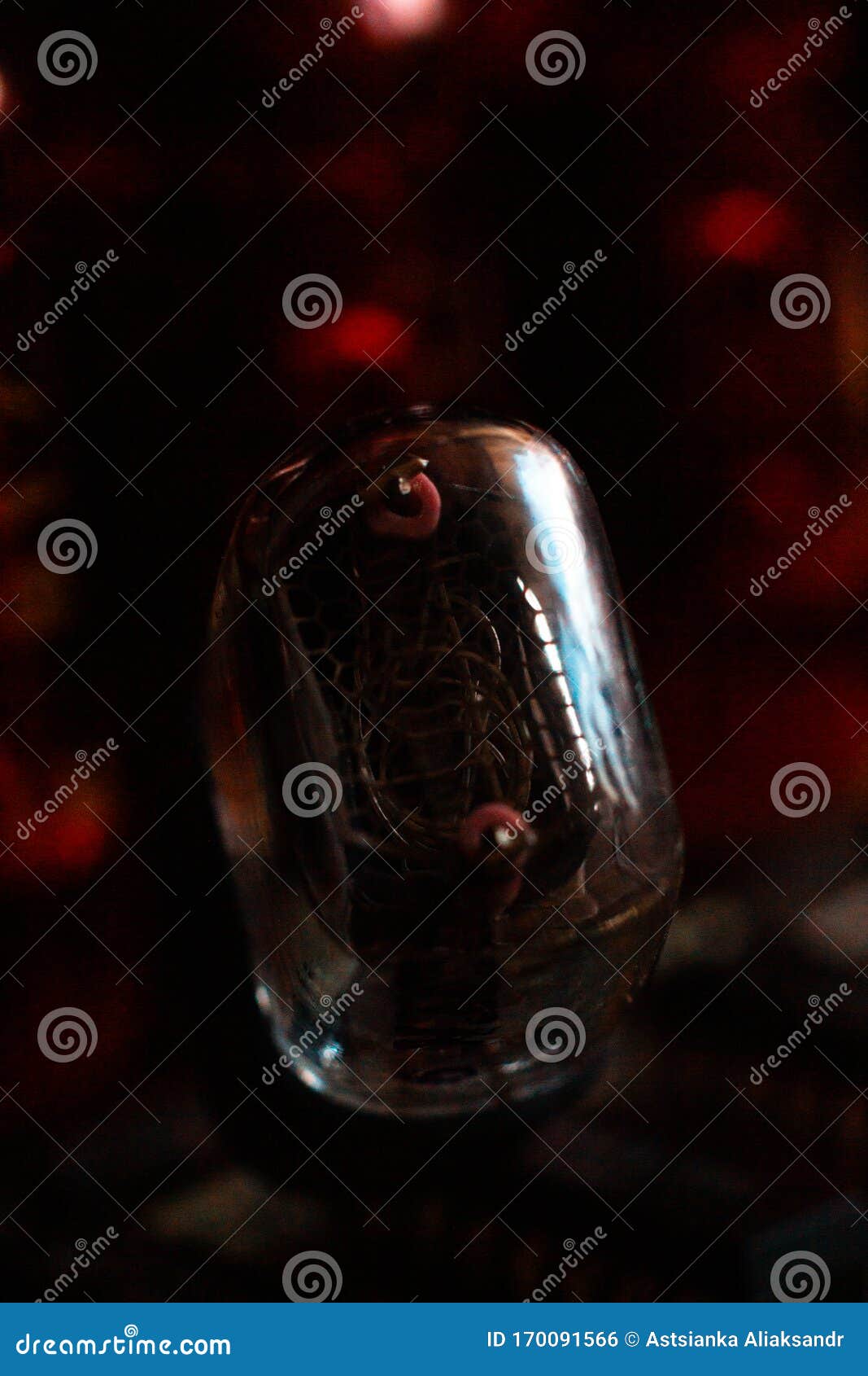 Nixie Tubes in-17, Nixie Tubes Macro Photography, Old and Retro Stock ...