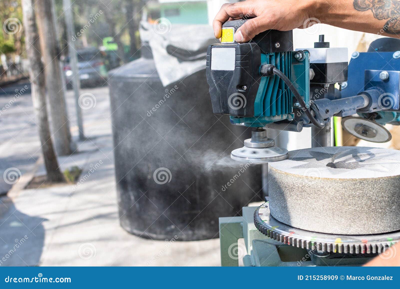 Nixtamal Millstone Grinding Machine Stock Image - Image of cereal ...