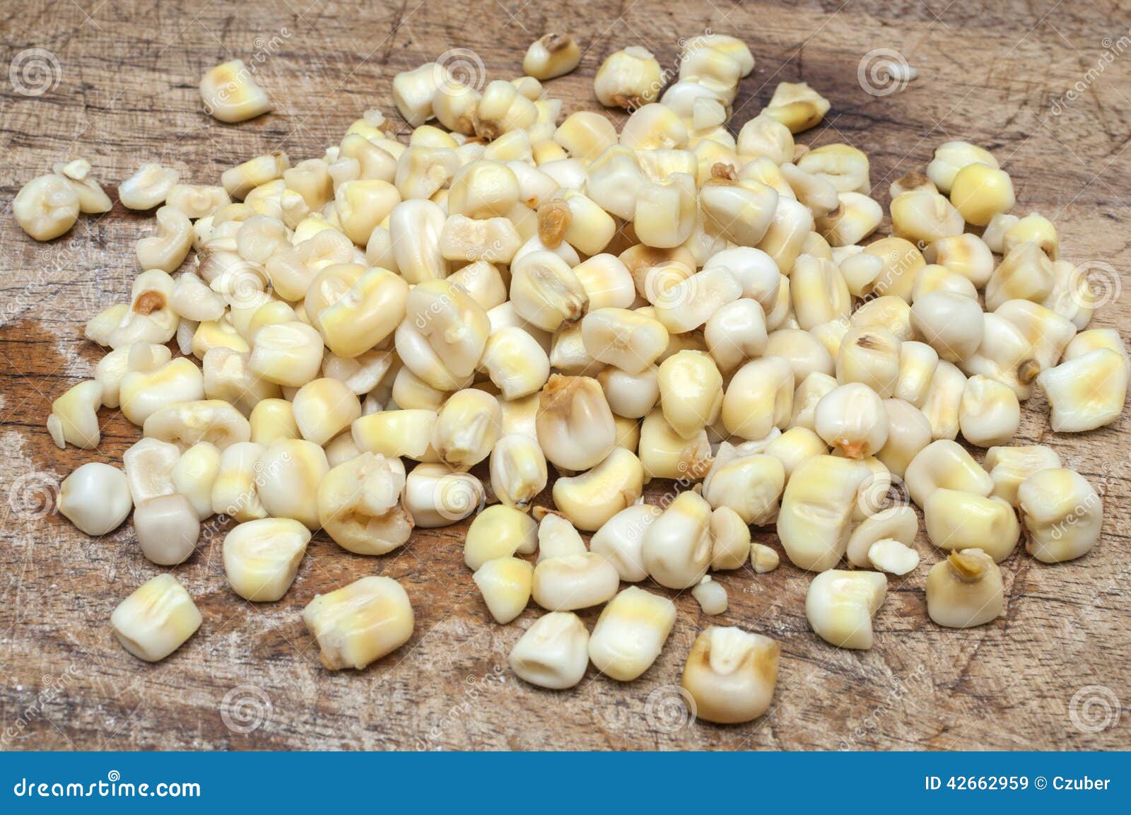 Nixtamalized corn stock image. Image of wooden, horizontal - 42662959