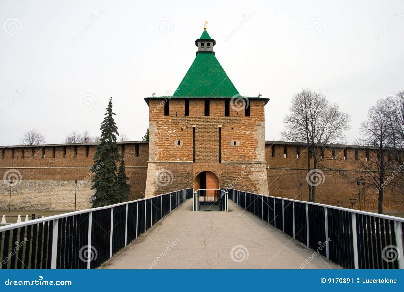 Nizhny Novgorod. Kremlin stock image. Image of path, fortification ...