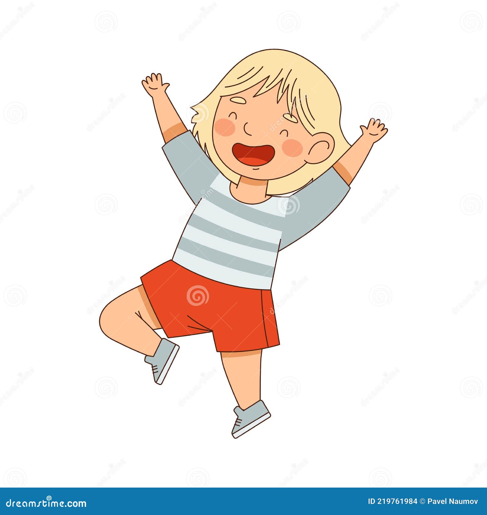 Niña Emocionada Saltando Con Alegría Expresando Felicidad Vector ... Niña Emocionada Saltando Con Alegría Expresando Felicidad Vector ...