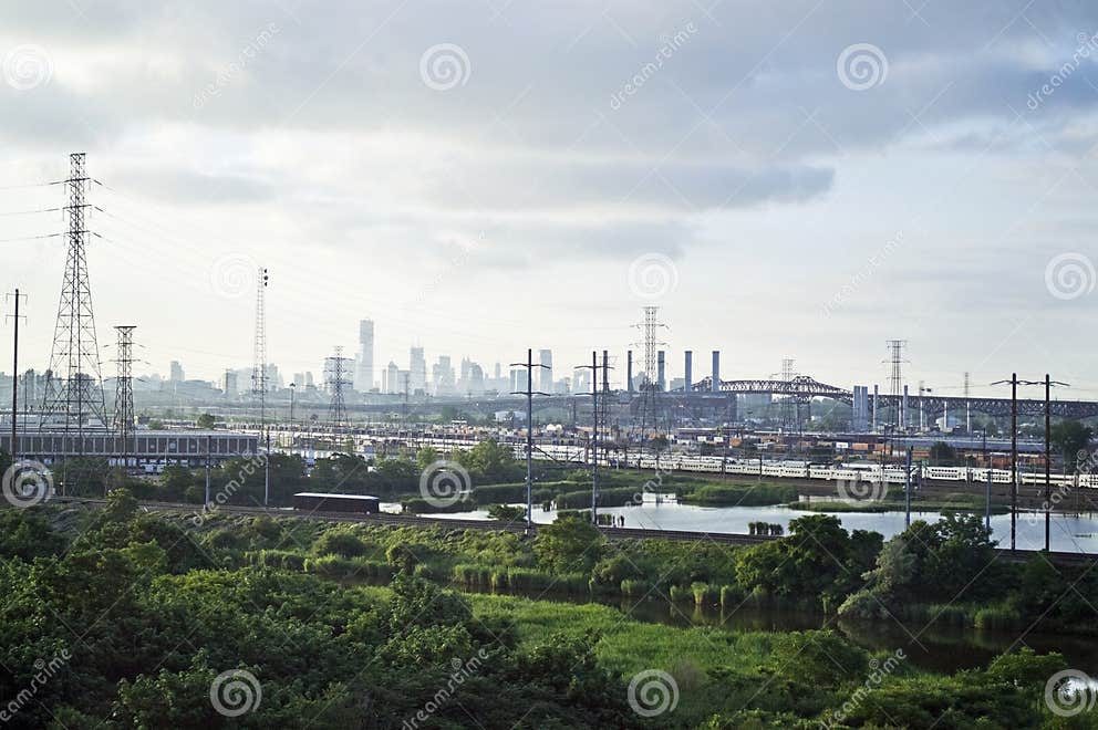 NJ Marsh View stock image. Image of jersey, electrical - 25549241
