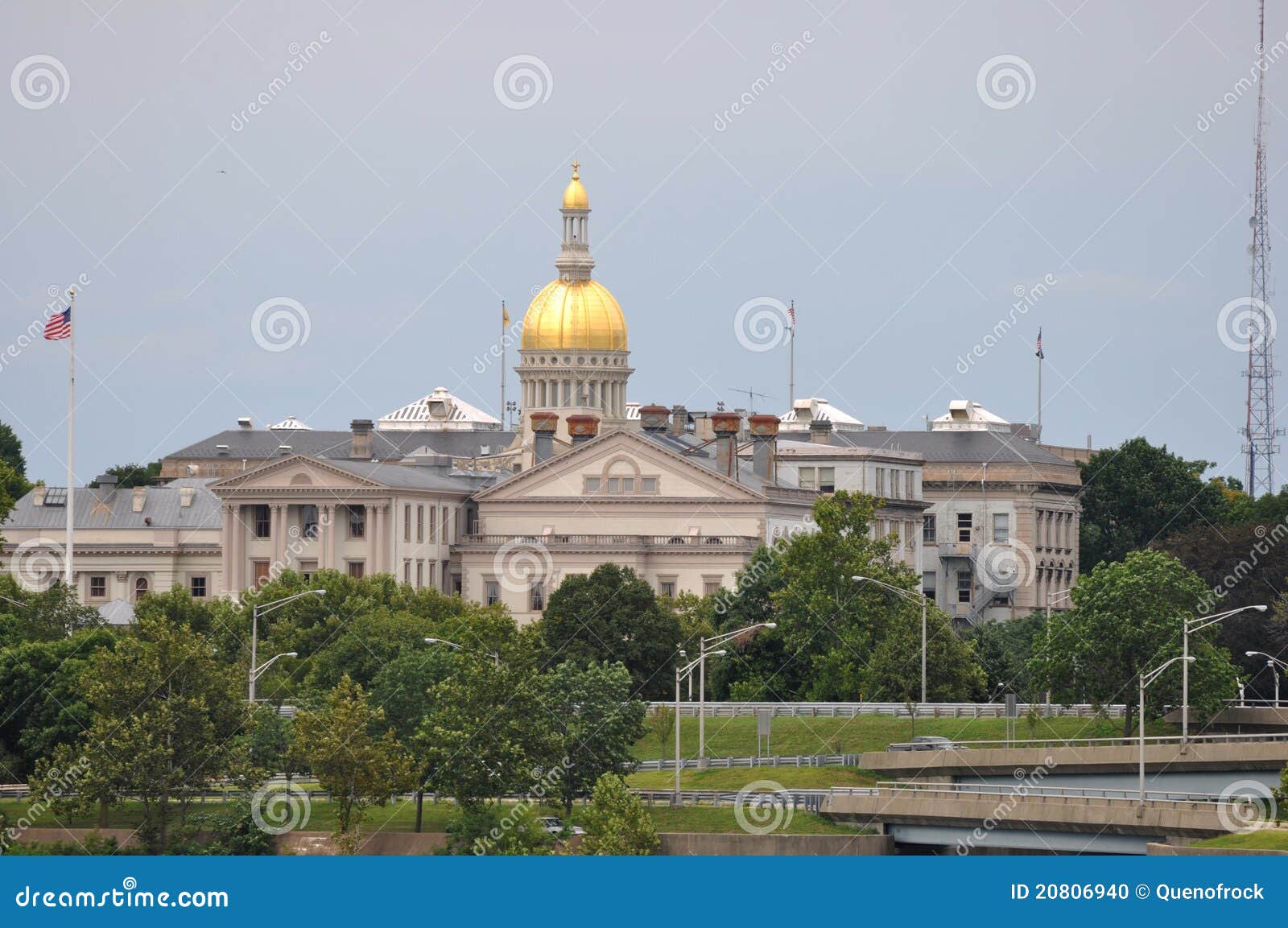 NJ State House stock photo. Image of capital, jersey - 20806940