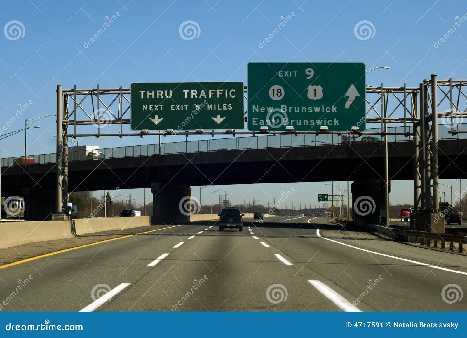 NJ Turnpike stock image. Image of lonely, delivery, transporting - 4717591