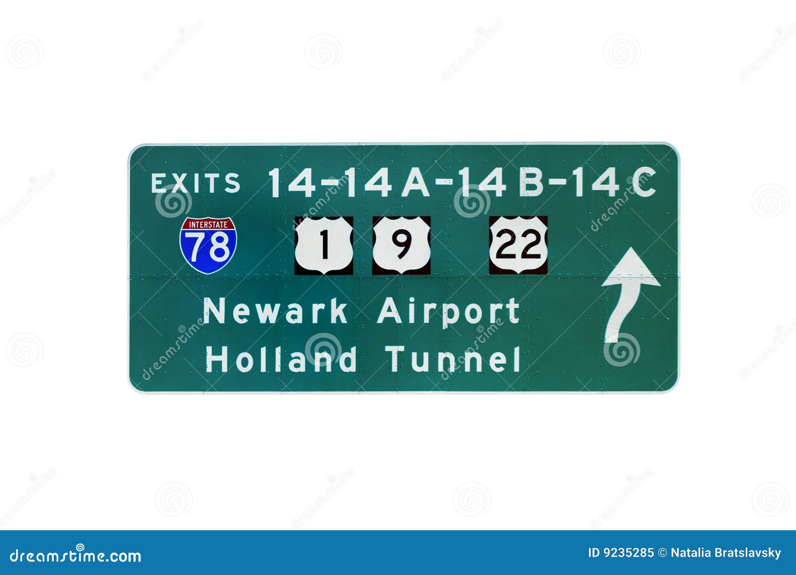 NJ turnpike sign stock image. Image of white, sign, isolated - 9235285