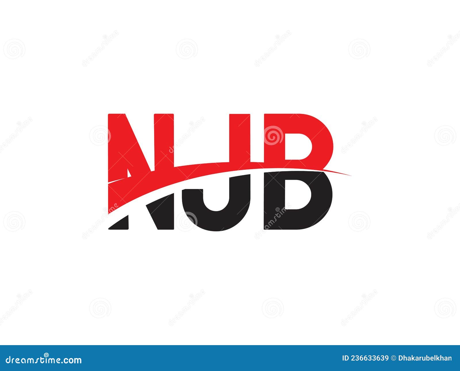 NJB Letter Initial Logo Design Vector Illustration Stock Vector ...