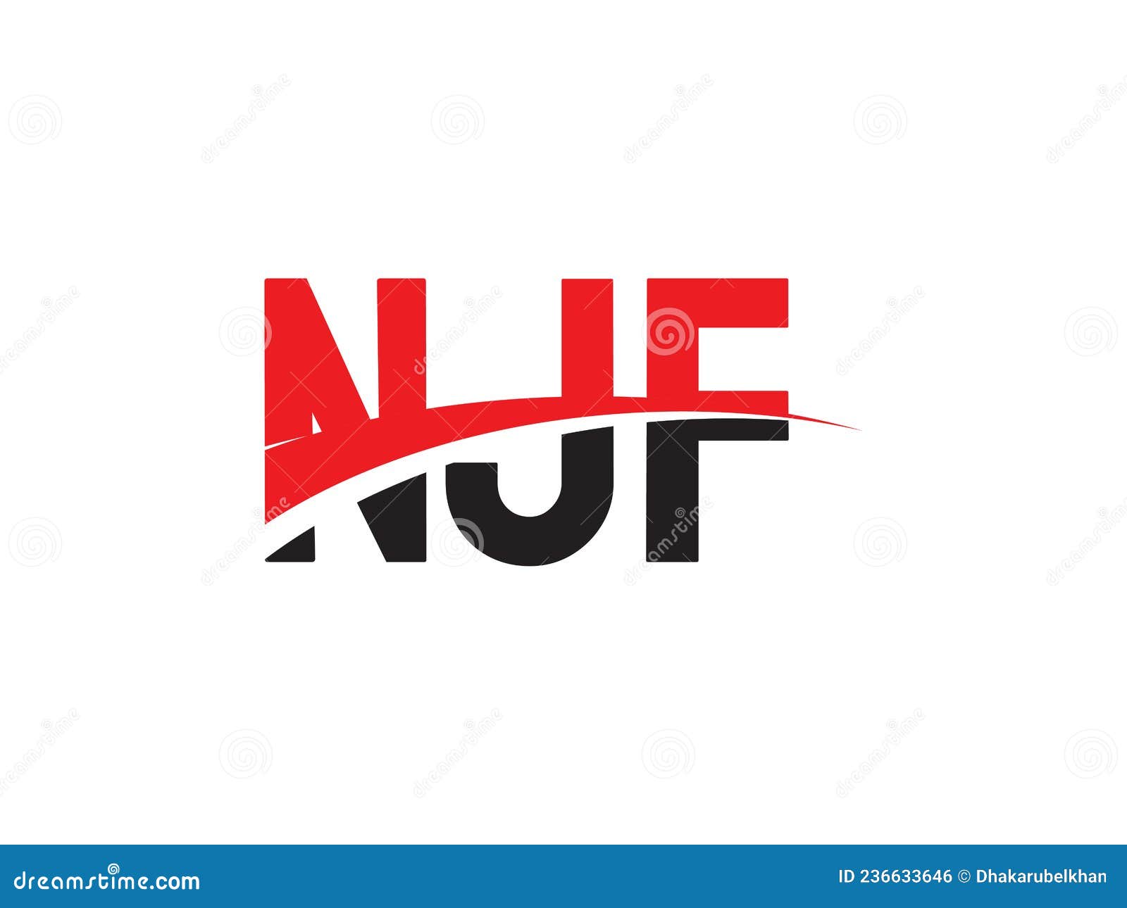 NJF Letter Initial Logo Design Vector Illustration Stock Vector ...