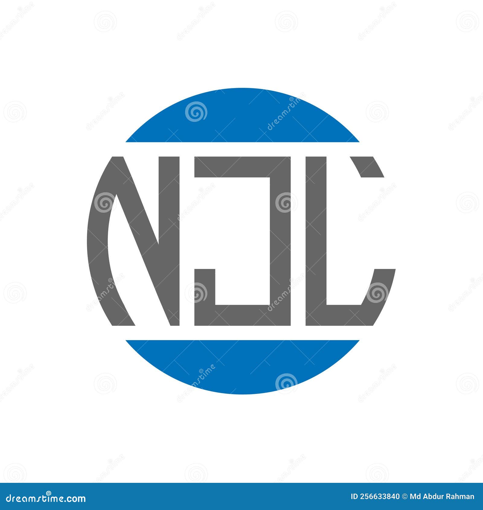 NJL Letter Logo Design on White Background. NJL Creative Initials ...