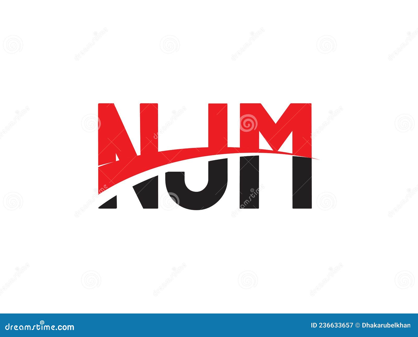 NJM Letter Initial Logo Design Vector Illustration Stock Vector ...