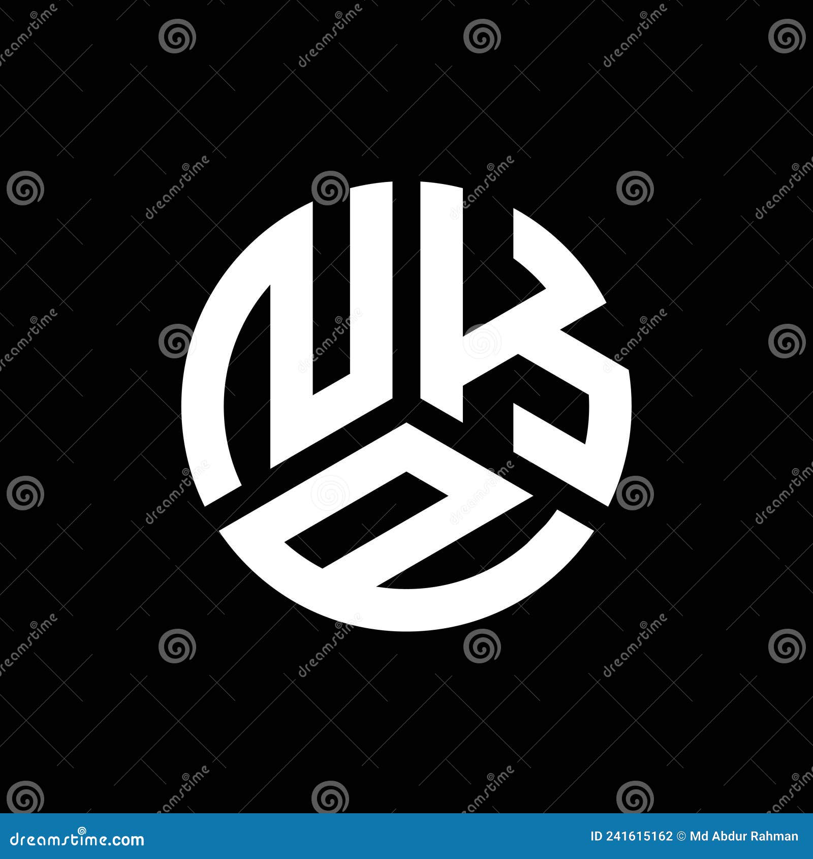 NKP Letter Logo Design on Black Background. NKP Creative Initials ...