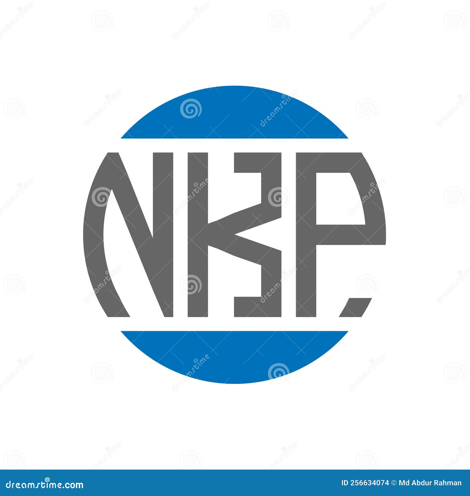 NKP Letter Logo Design on White Background. NKP Creative Initials ...