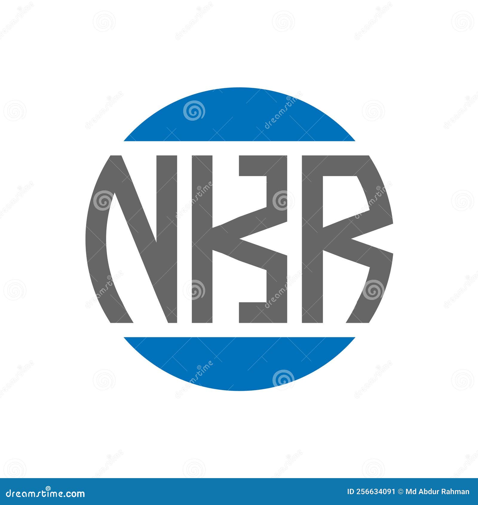 NKR Letter Logo Design on White Background. NKR Creative Initials ...