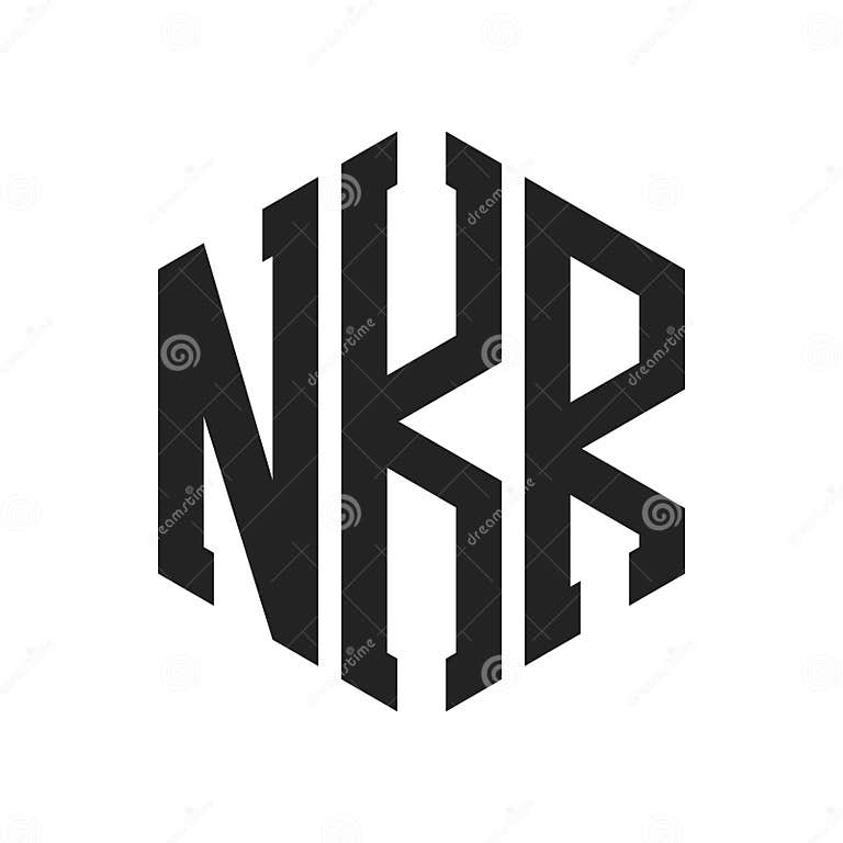 NKR Logo Design. Initial Letter NKR Monogram Logo Using Hexagon Shape ...