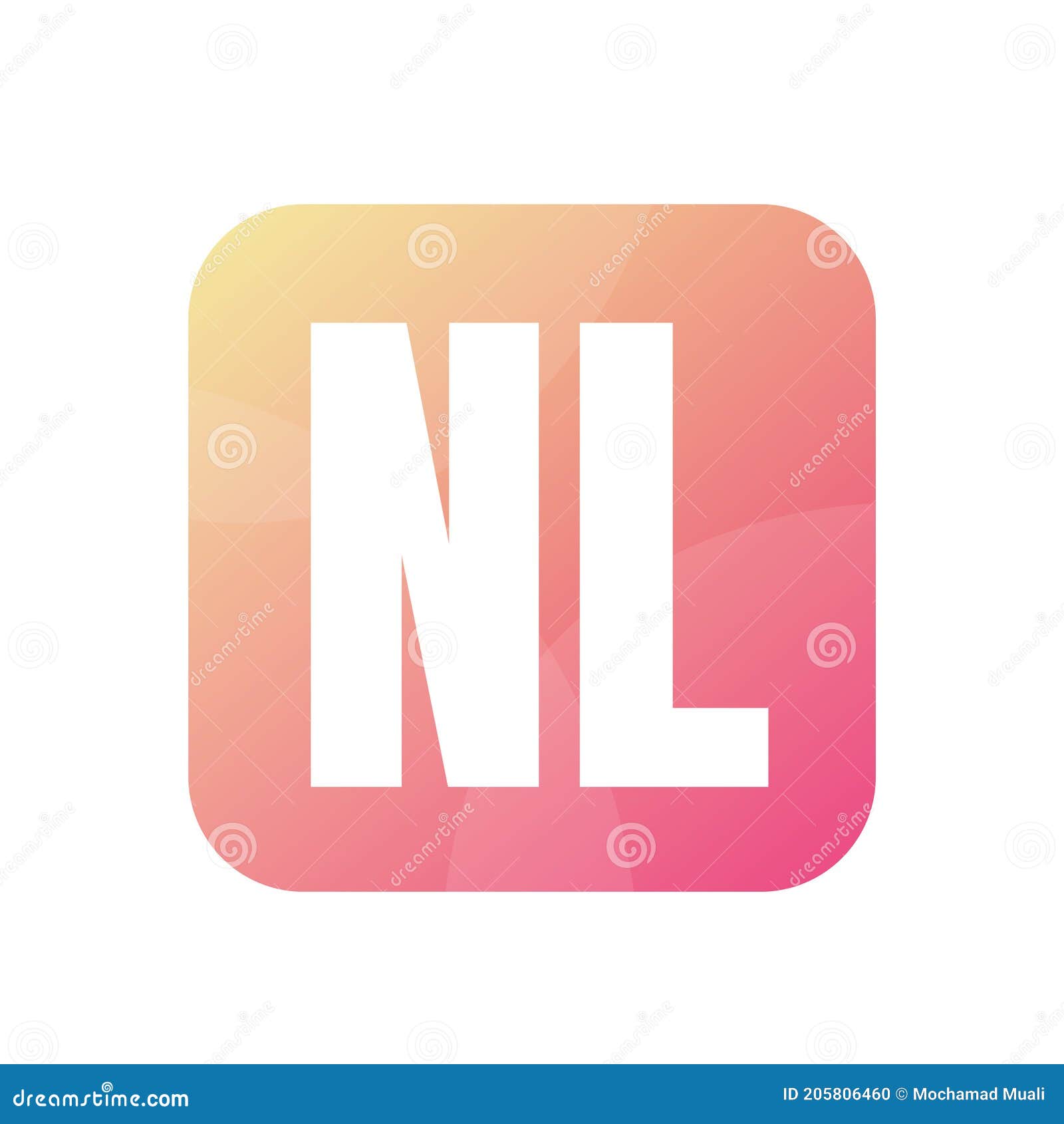 NL Letter Logo Design with Simple Style Stock Vector - Illustration of ...