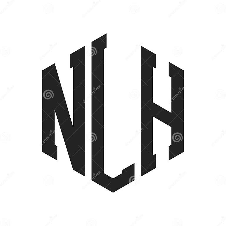 NLH Logo Design. Initial Letter NLH Monogram Logo Using Hexagon Shape ...