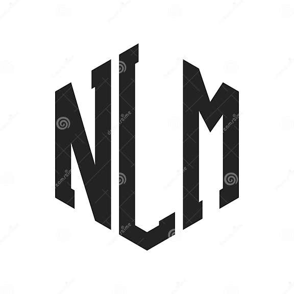 NLM Logo Design. Initial Letter NLM Monogram Logo Using Hexagon Shape ...