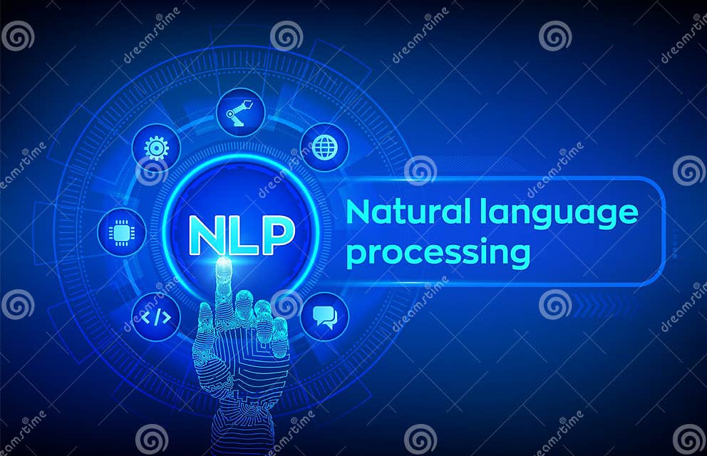 NLP. Natural Language Processing Cognitive Computing Technology Concept ...