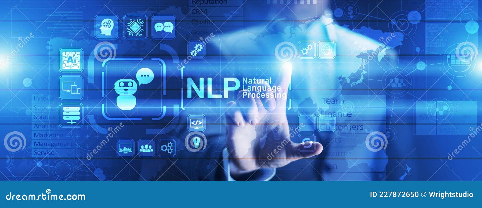 NLP Natural Language Processing Cognitive Computing Technology Concept ...