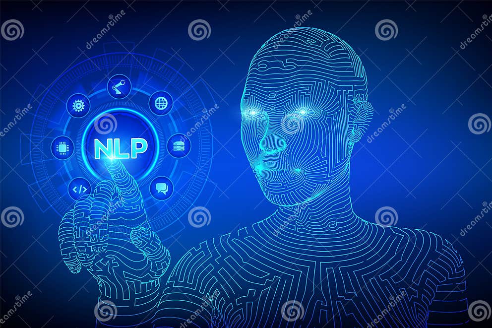 NLP. Natural Language Processing Cognitive Computing Technology Concept ...